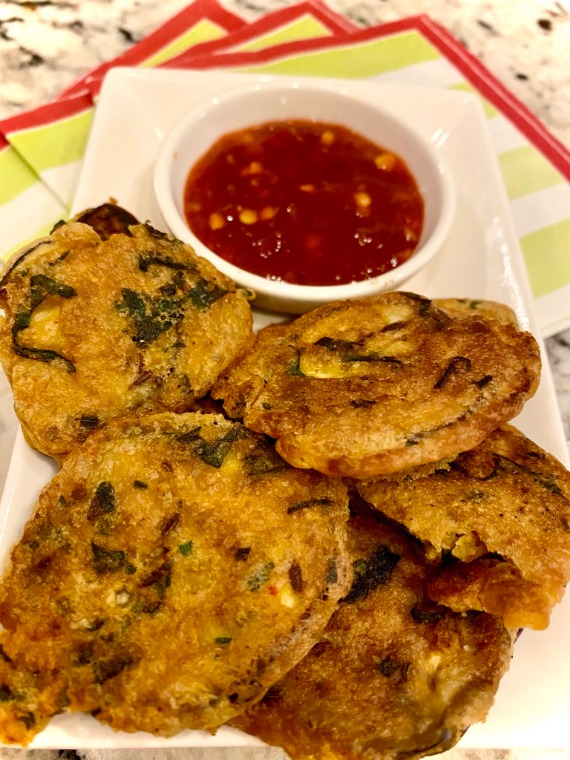 Easy Eggplant Fritters - Pan-fried Tasty Pakodas - The Culinary Heart