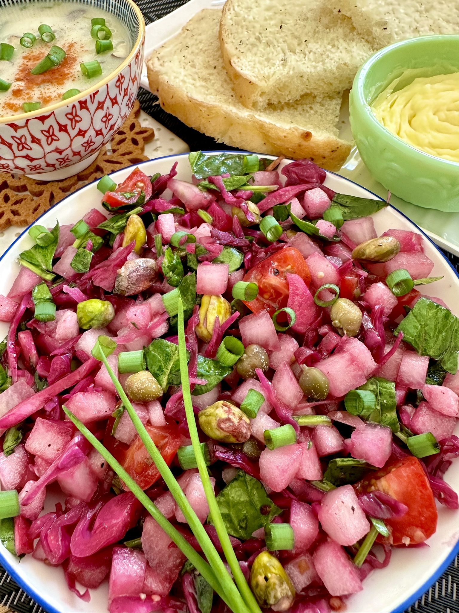 Make Colorful Ash Gourd Salad: Tangy and Healthy - The Culinary Heart
